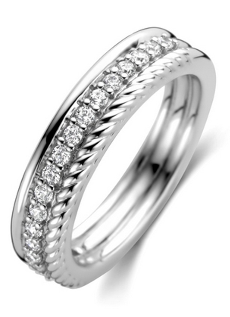 TI SENTO - Milano Ring van zilver 12282ZI • Zilver • de Bijenkorf