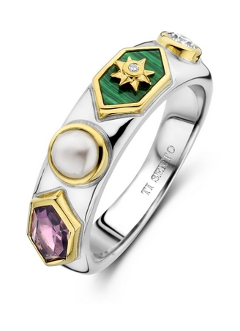 TI SENTO - Milano Ring van zilver met edelsteen 12314PU • Zilver • de ...