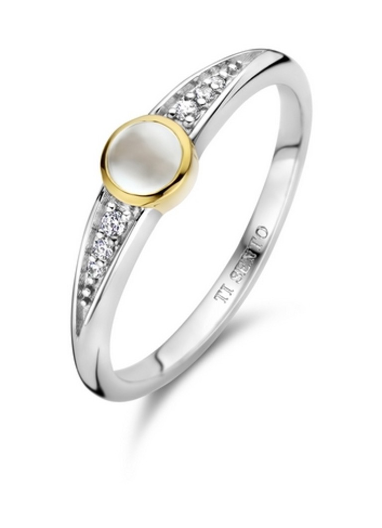 TI SENTO - Milano Ring van zilver met parel 12305MW • Zilver • de Bijenkorf