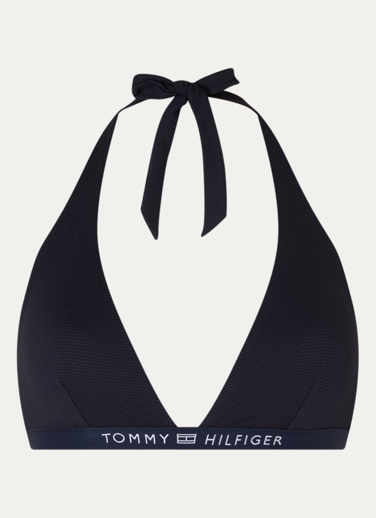 Tommy Hilfiger Bikinitop met uitneembare vulling en logoband ...