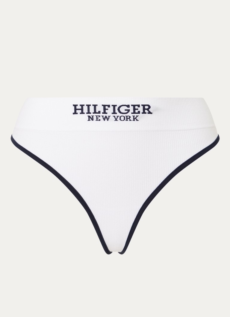 Tommy Hilfiger String met logo • Wit • de Bijenkorf