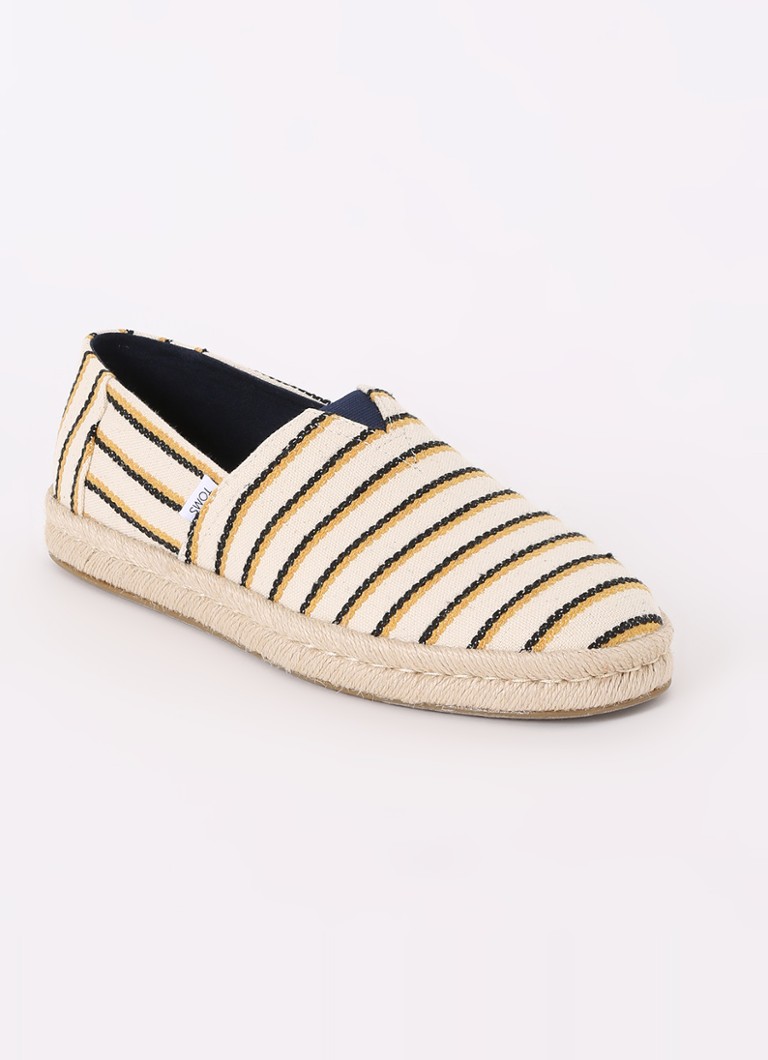 Toms Alp Rope 2.0 espadrille met raffia details • Gebroken wit • de ...