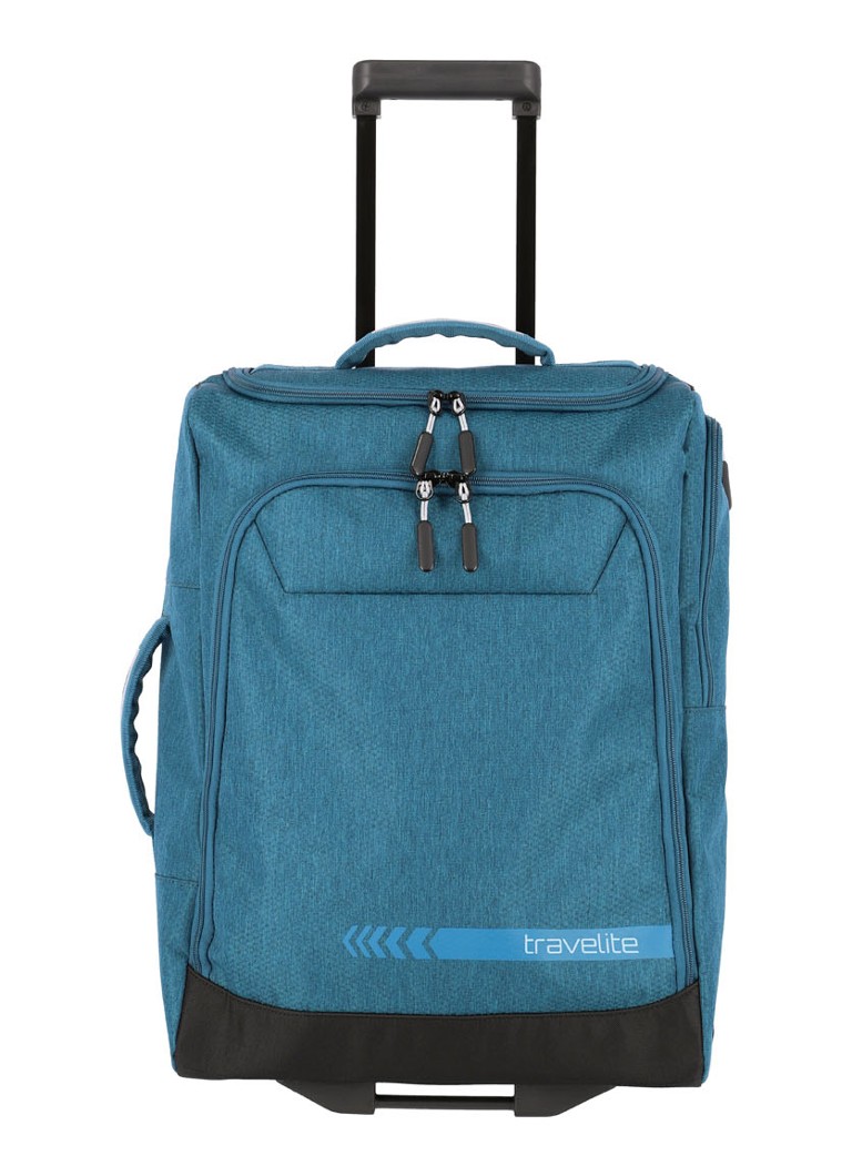 Travelite Kick Off Wheeled Duffle trolley 55 cm • Petrol • de Bijenkorf