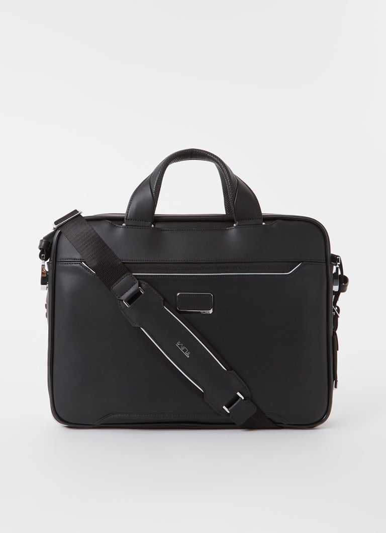 Tumi Arrivé Sadler businesstas met 15 inch laptopvak • Zwart • de Bijenkorf
