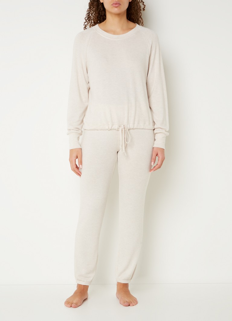 UGG Gable fijngebreide pyjamaset met trekkoord • Beige • de Bijenkorf