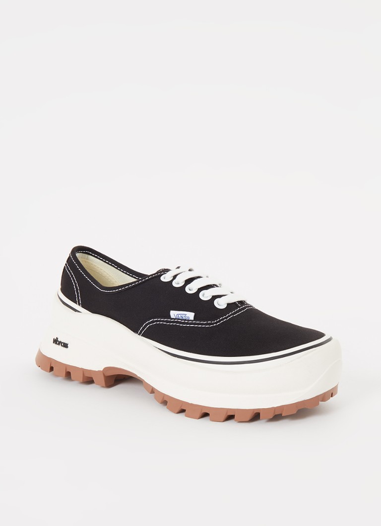 VANS Authentic Vibram DX sneaker met plateauzool • Zwart • de Bijenkorf