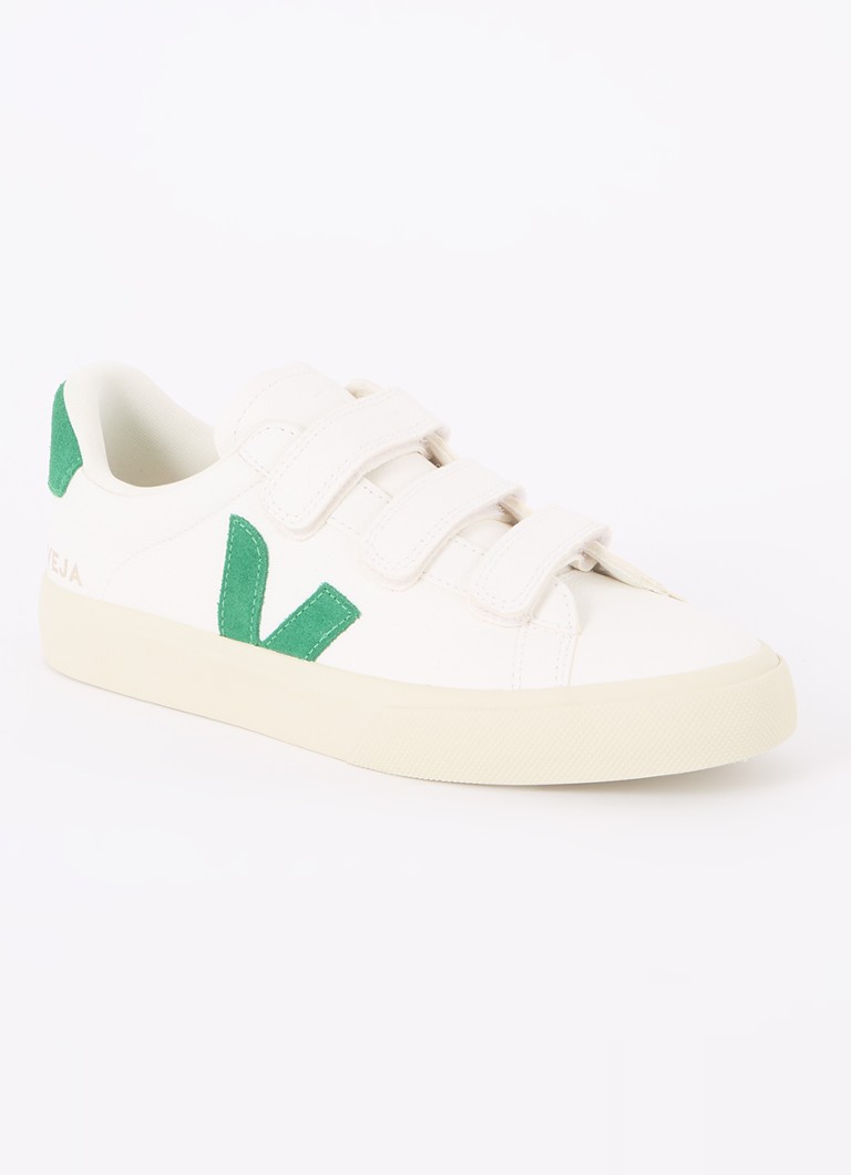 Veja Recife sneaker van leer met suède details • Wit • de Bijenkorf