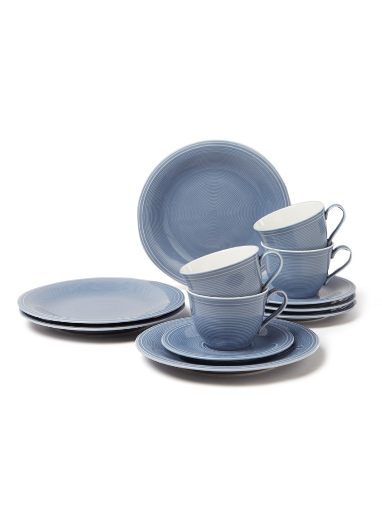 Villeroy And Boch Like Color Loop Serviesset 12 Delig • Staalblauw • De