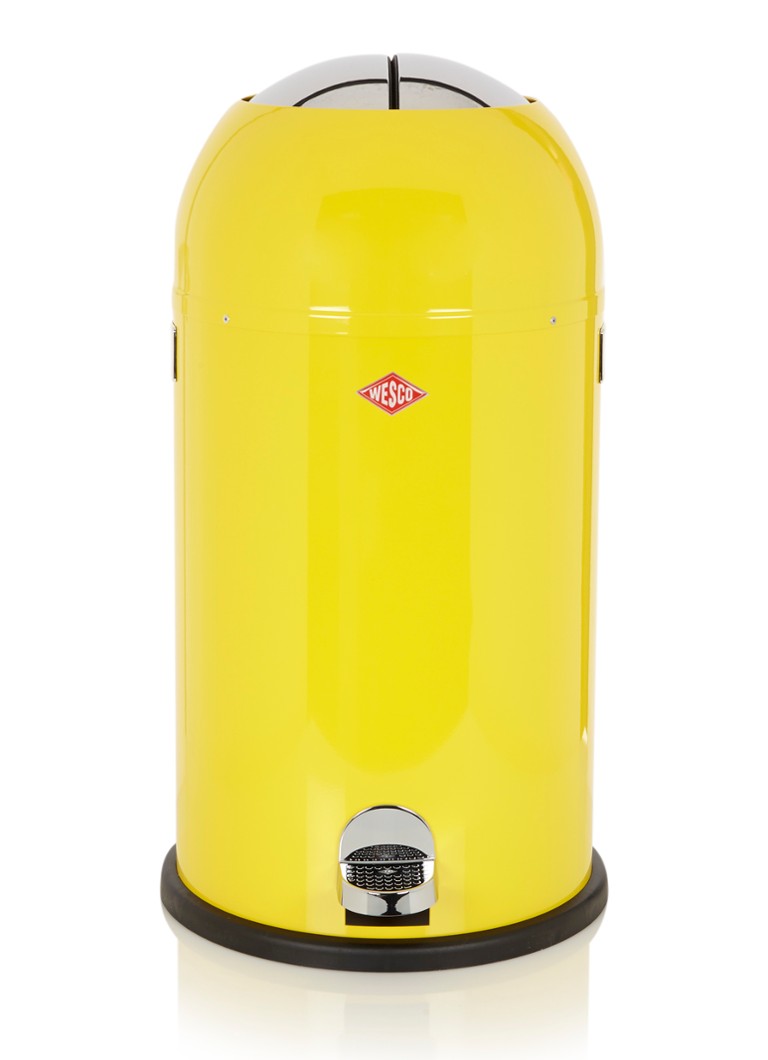 Wesco Kickmaster pedaalemmer 33 liter • Citroengeel • de Bijenkorf