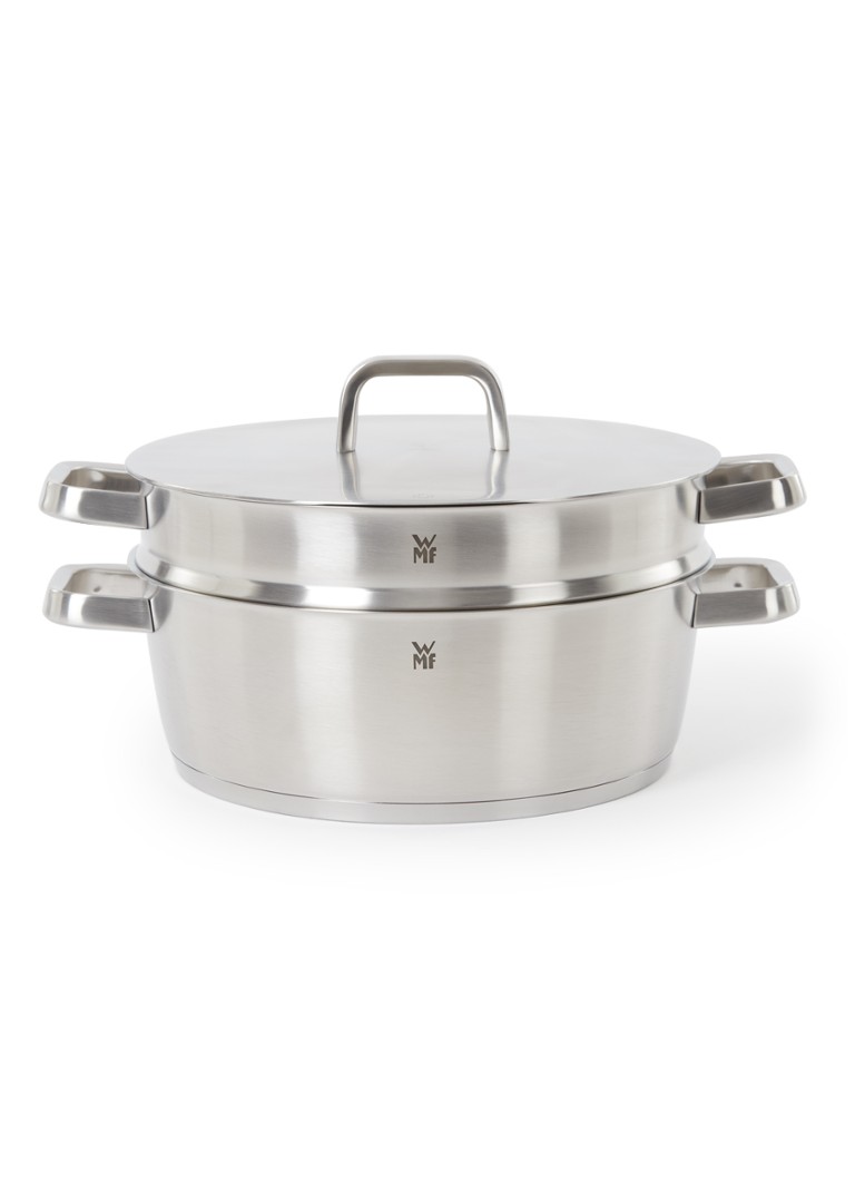 WMF Icon braadpan met stoominzet 28 cm • Zilver • de Bijenkorf