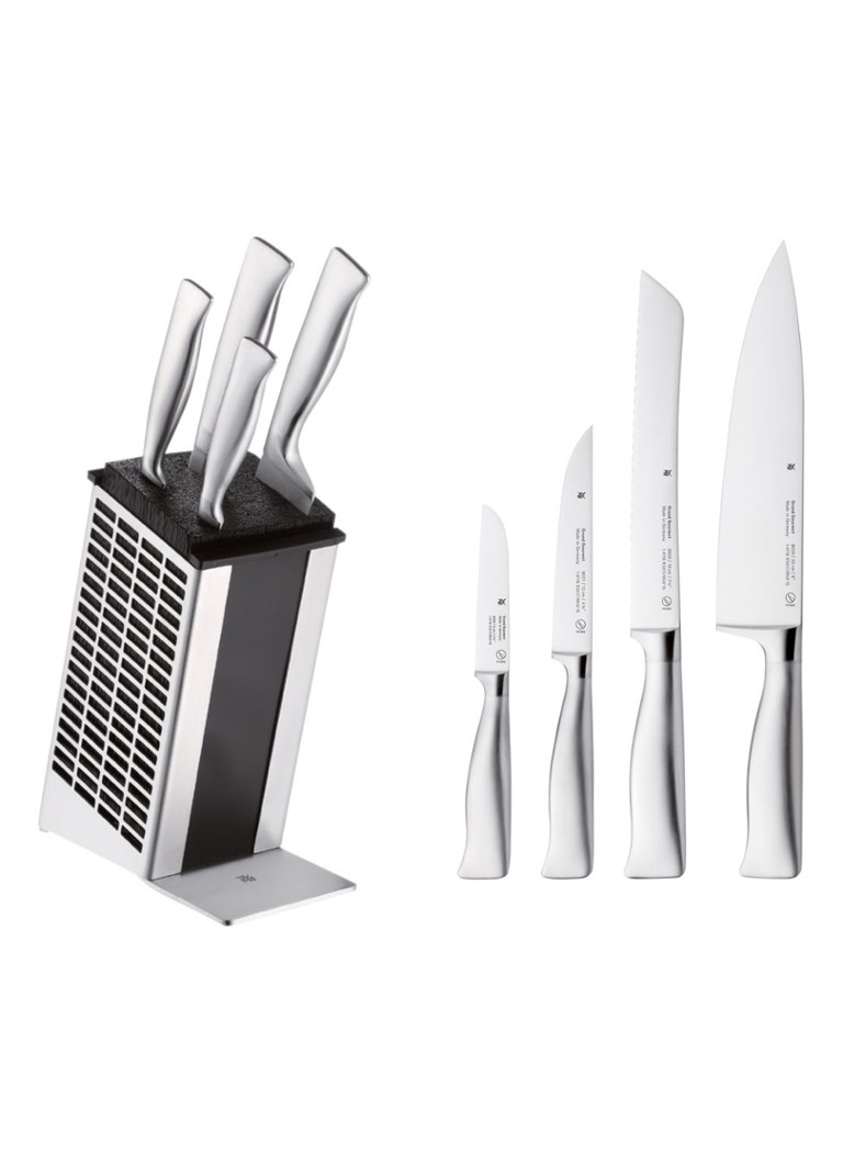 WMF Messenblok met 5-delige messenset • Roestvrijstaal • de Bijenkorf