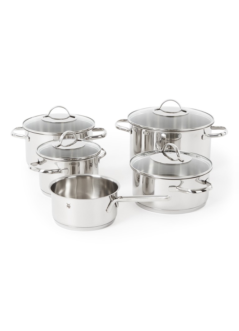 WMF Provence Plus pannenset 5-delig • Chroom • de Bijenkorf