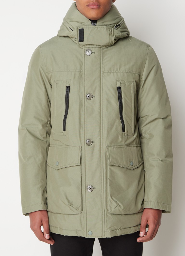 Woolrich Ramar gewatteerde jas met donsvulling en klepzakken • Groen • de Bijenkorf