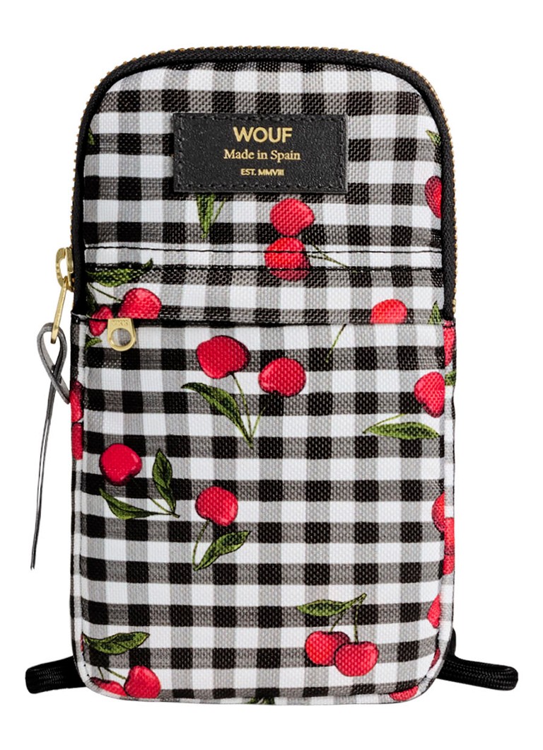 Wouf Abril crossbody telefoonhoes met print • Zwart • de Bijenkorf