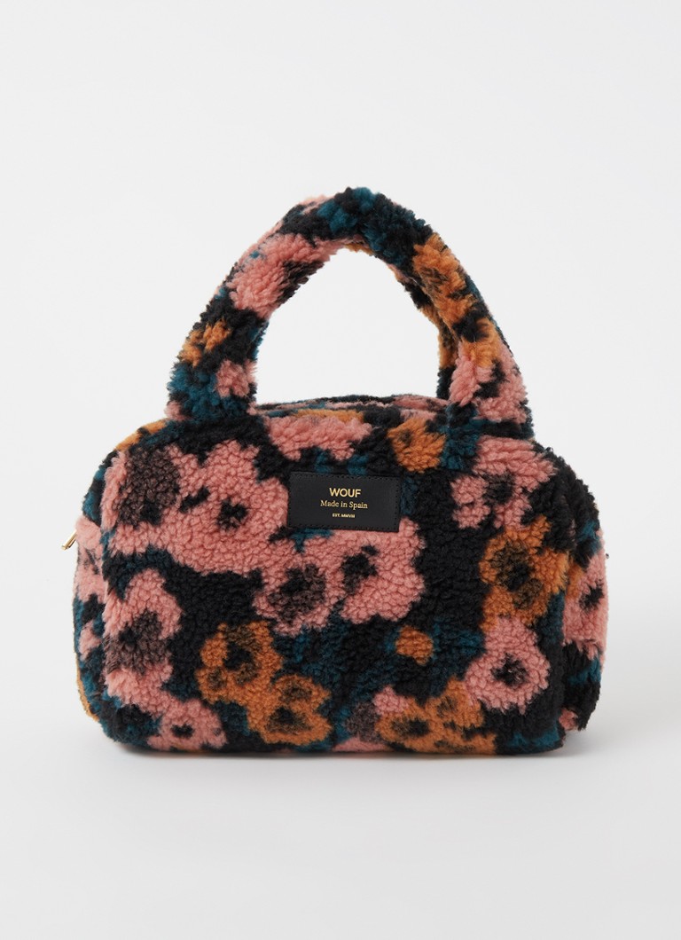 Wouf Carmen Mini handtas van teddy • Oudroze • de Bijenkorf