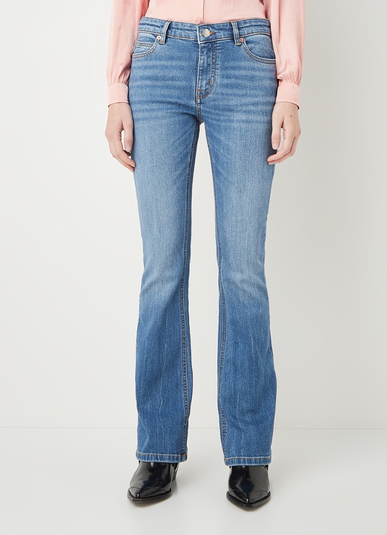 Zadig&Voltaire Eclipse low waist flared jeans met stretch • Indigo • de ...