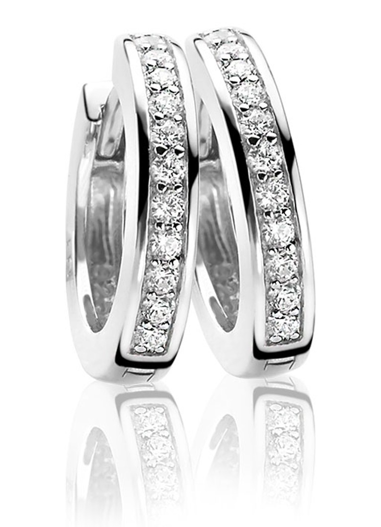 Zinzi Oorringen van zilver met zirkonia • Zilver • de Bijenkorf