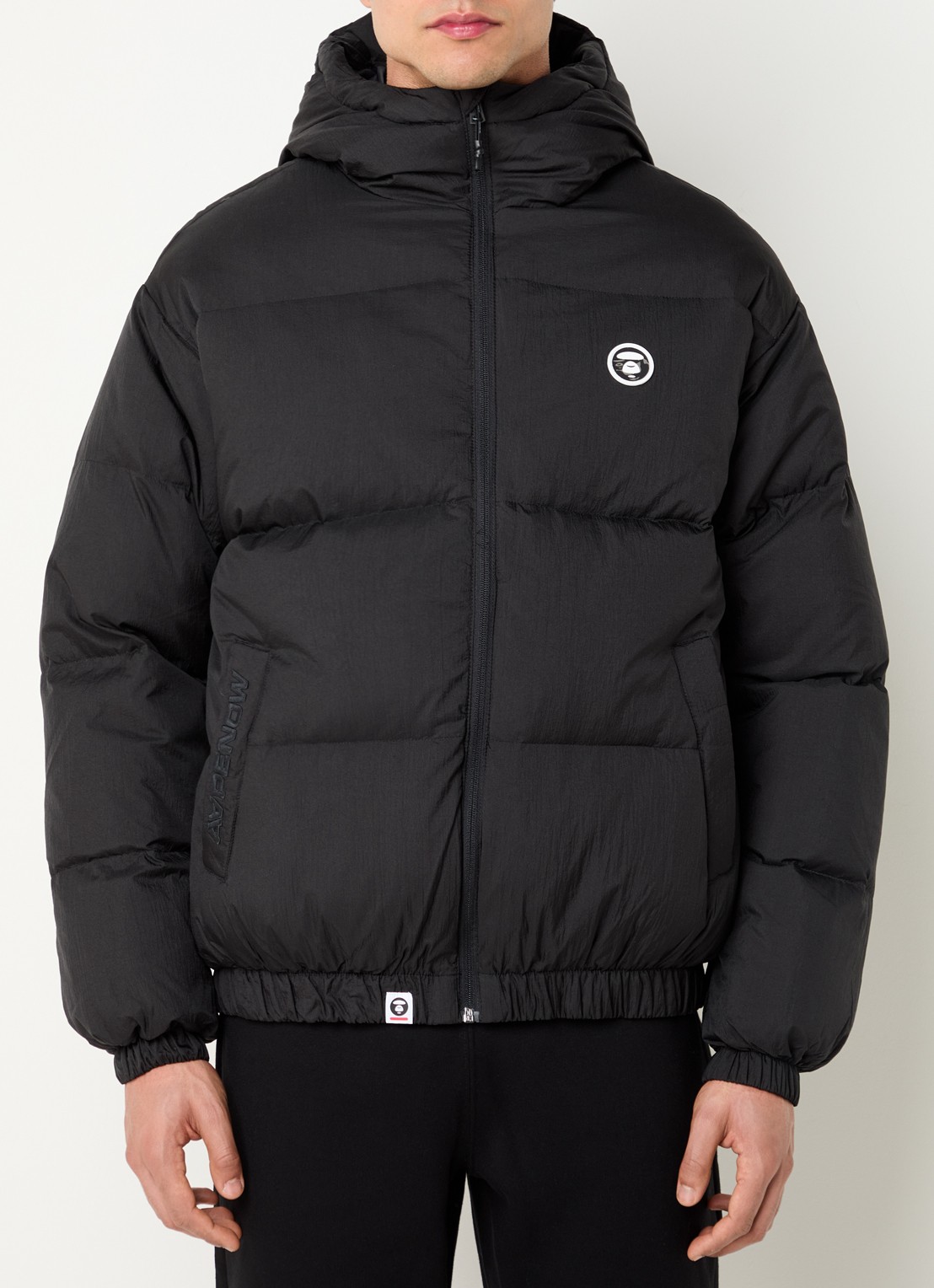 Aape Puffer jack met donsvulling en steekzakken • Zwart • de Bijenkorf