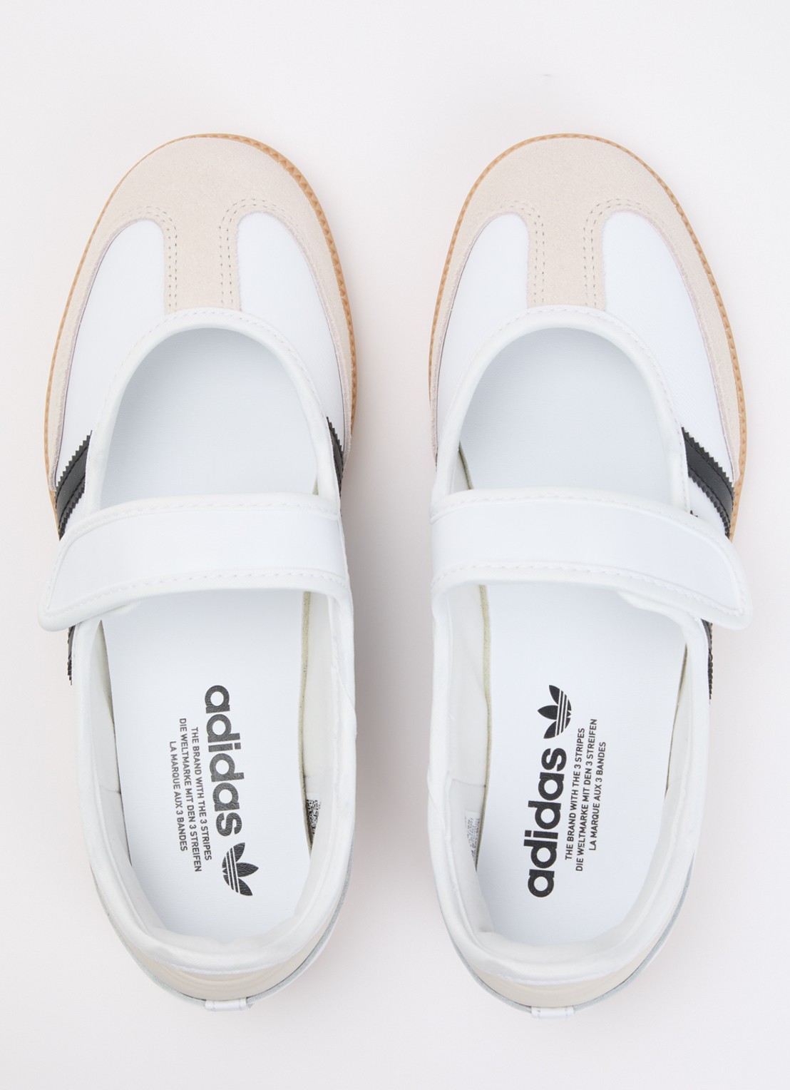 Adidas Samba OG ballerina van leer met logo • Wit • de Bijenkorf