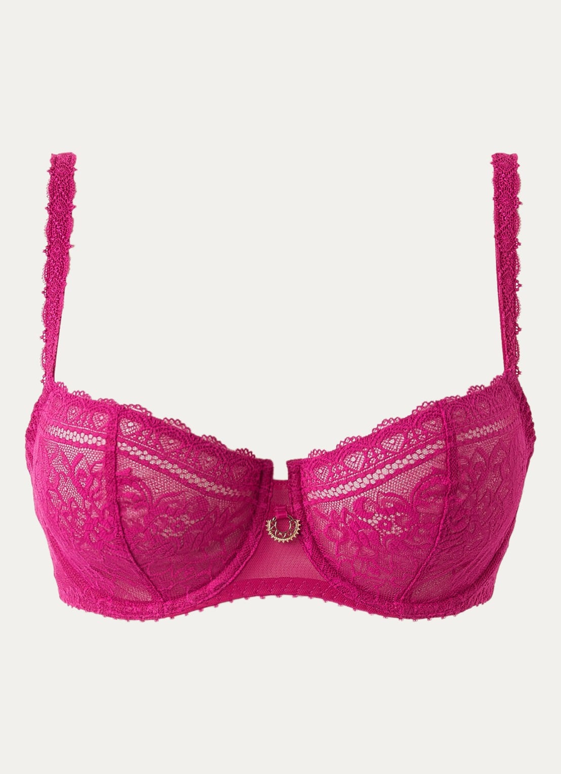 Aubade Ivresse Baroque balconette bh van kant • Fuchsia • de Bijenkorf