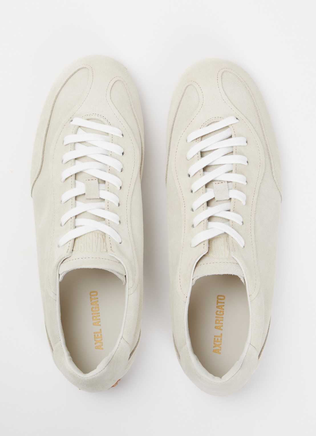 Axel Arigato Daze Runner sneaker van suède met logo • Creme • de Bijenkorf
