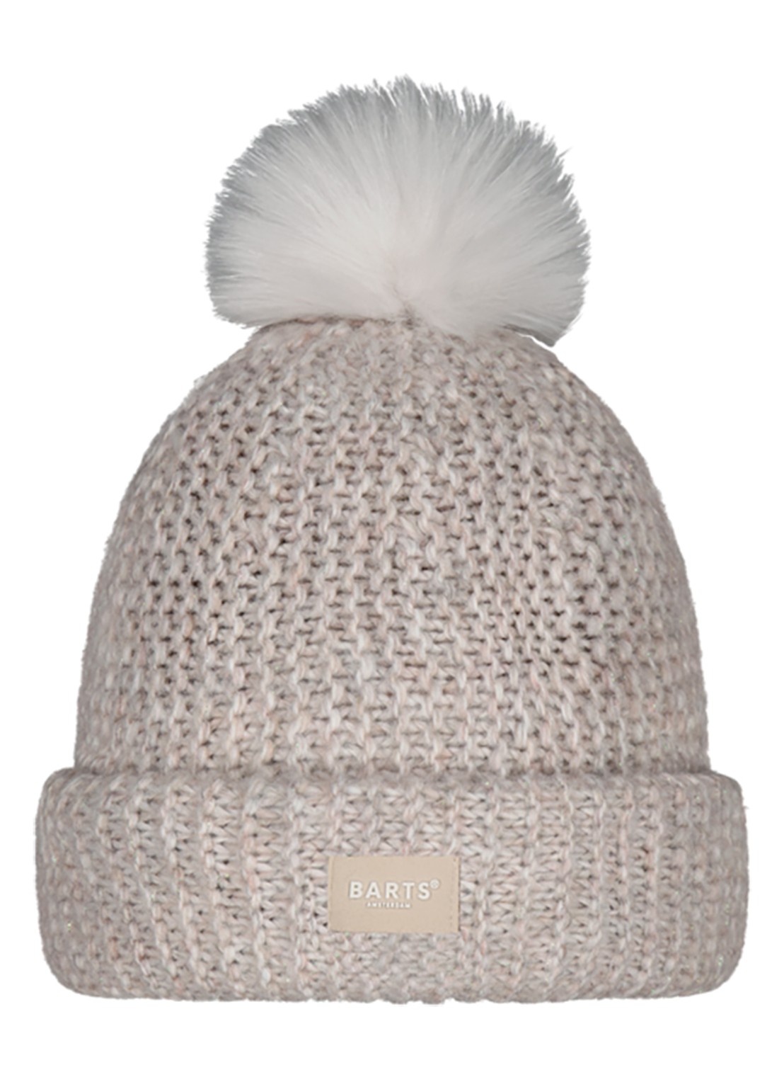 Barts Meadew grofgebreide muts met logo • Beige • de Bijenkorf