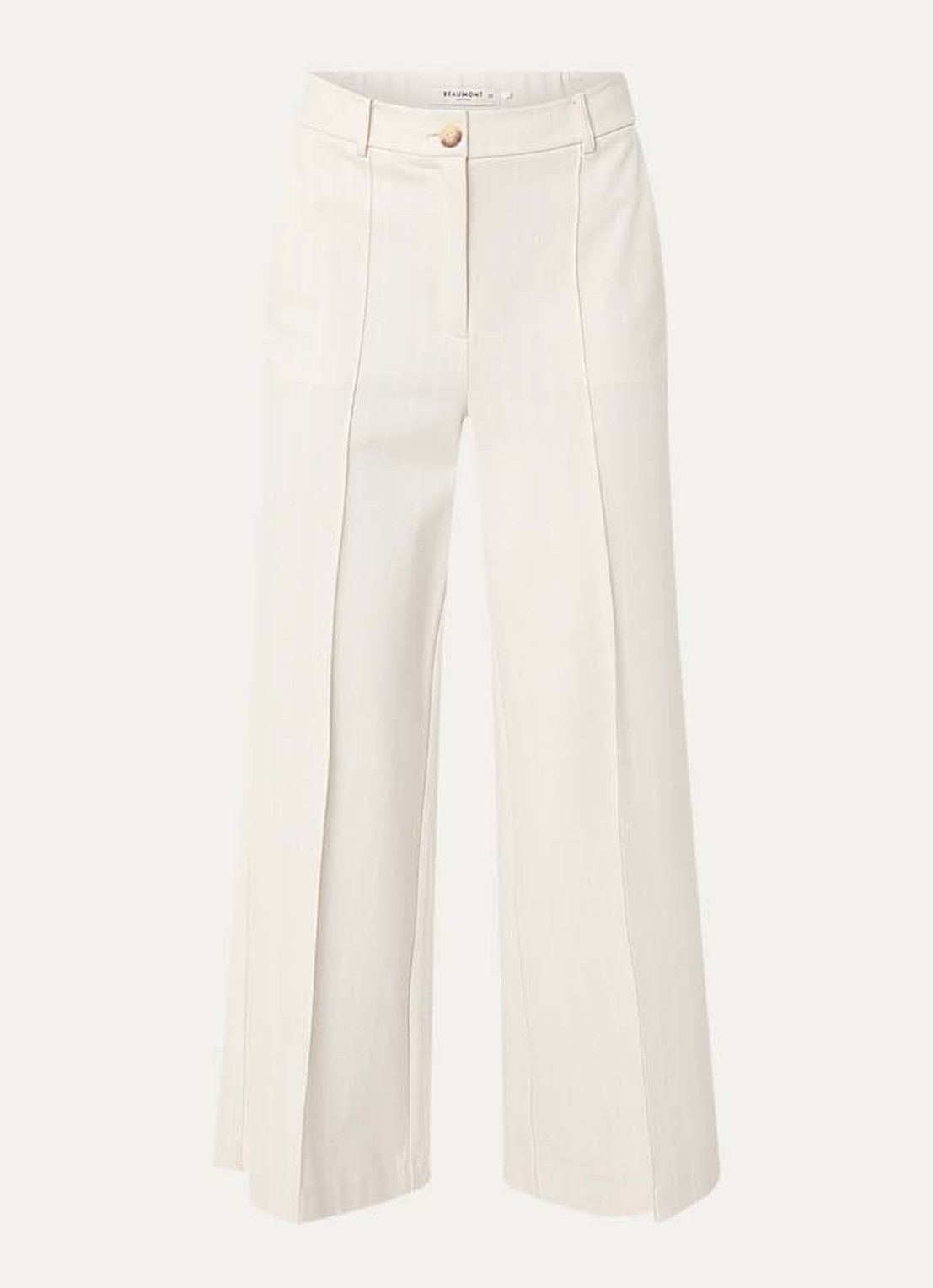 Beaumont Ayle high waist wide fit pantalon met streepprint en ...