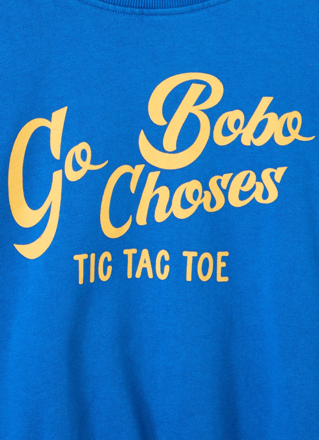 BOBO CHOSES Go Bobo sweater met logoprint • Kobaltblauw • de Bijenkorf