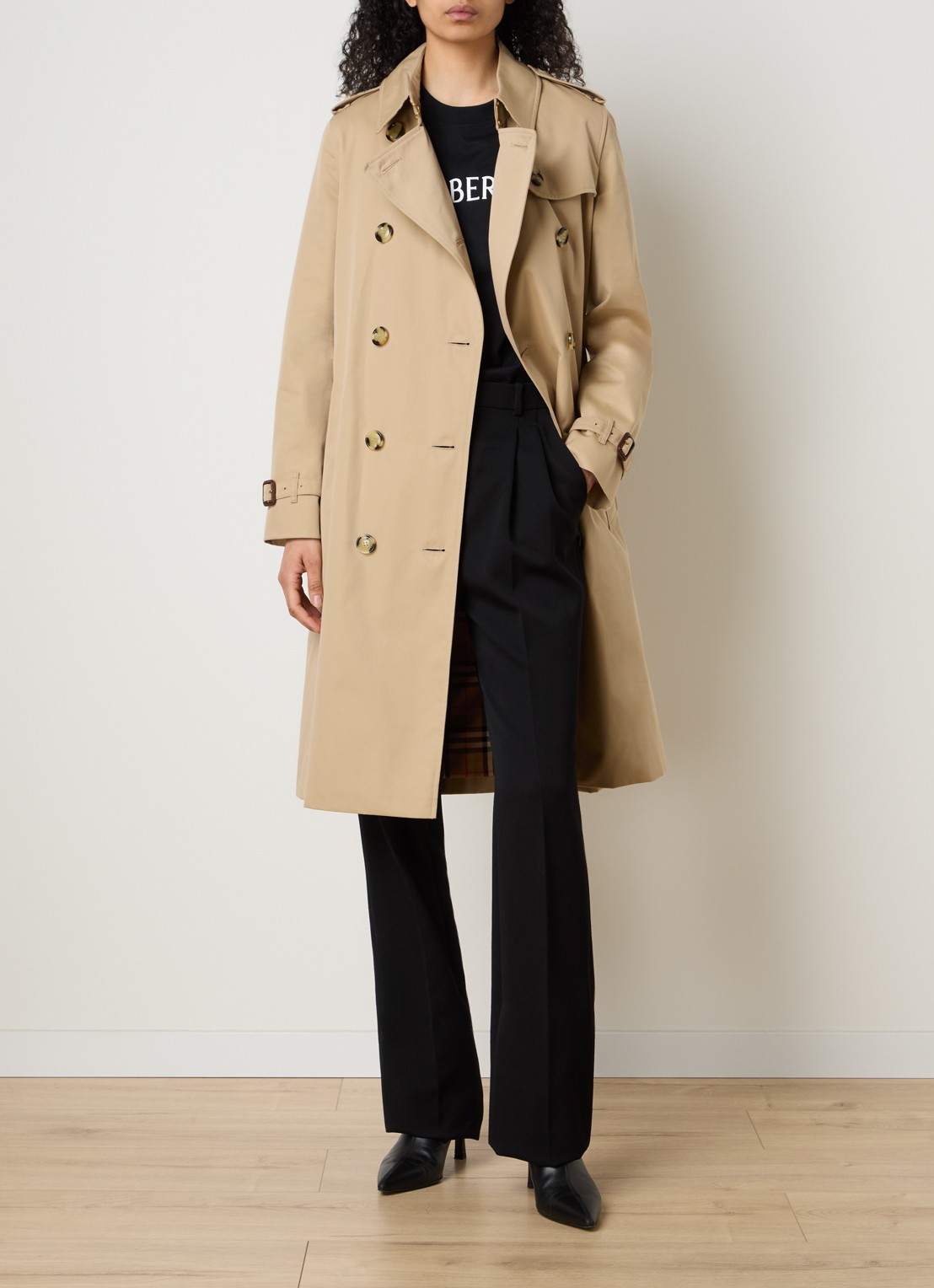 Burberry Kensington trenchcoat met ceintuur • Beige • de Bijenkorf