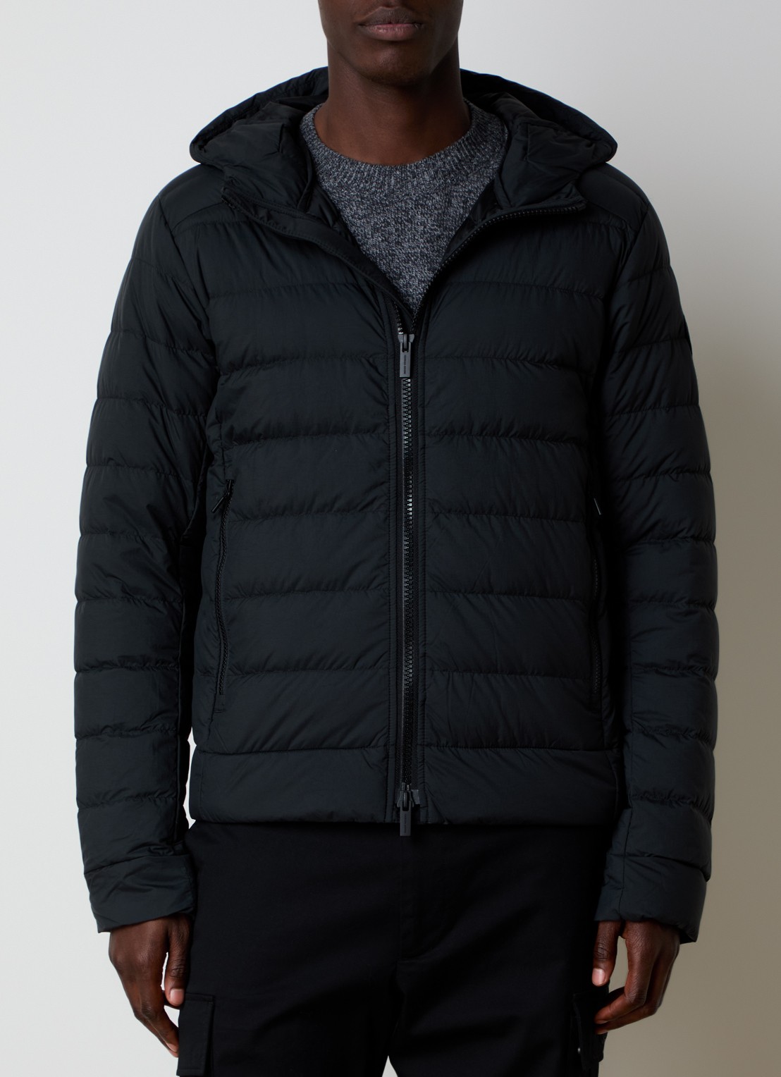 Canada Goose Crofton gewatteerd jack met donsvulling en capuchon ...