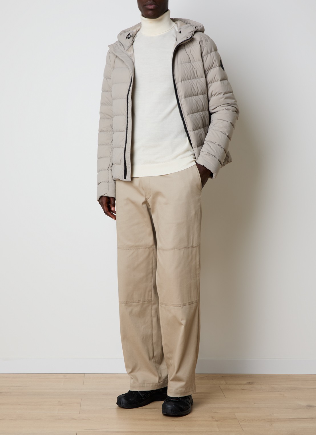 Canada Goose Crofton gewatteerd jack met donsvulling en capuchon ...