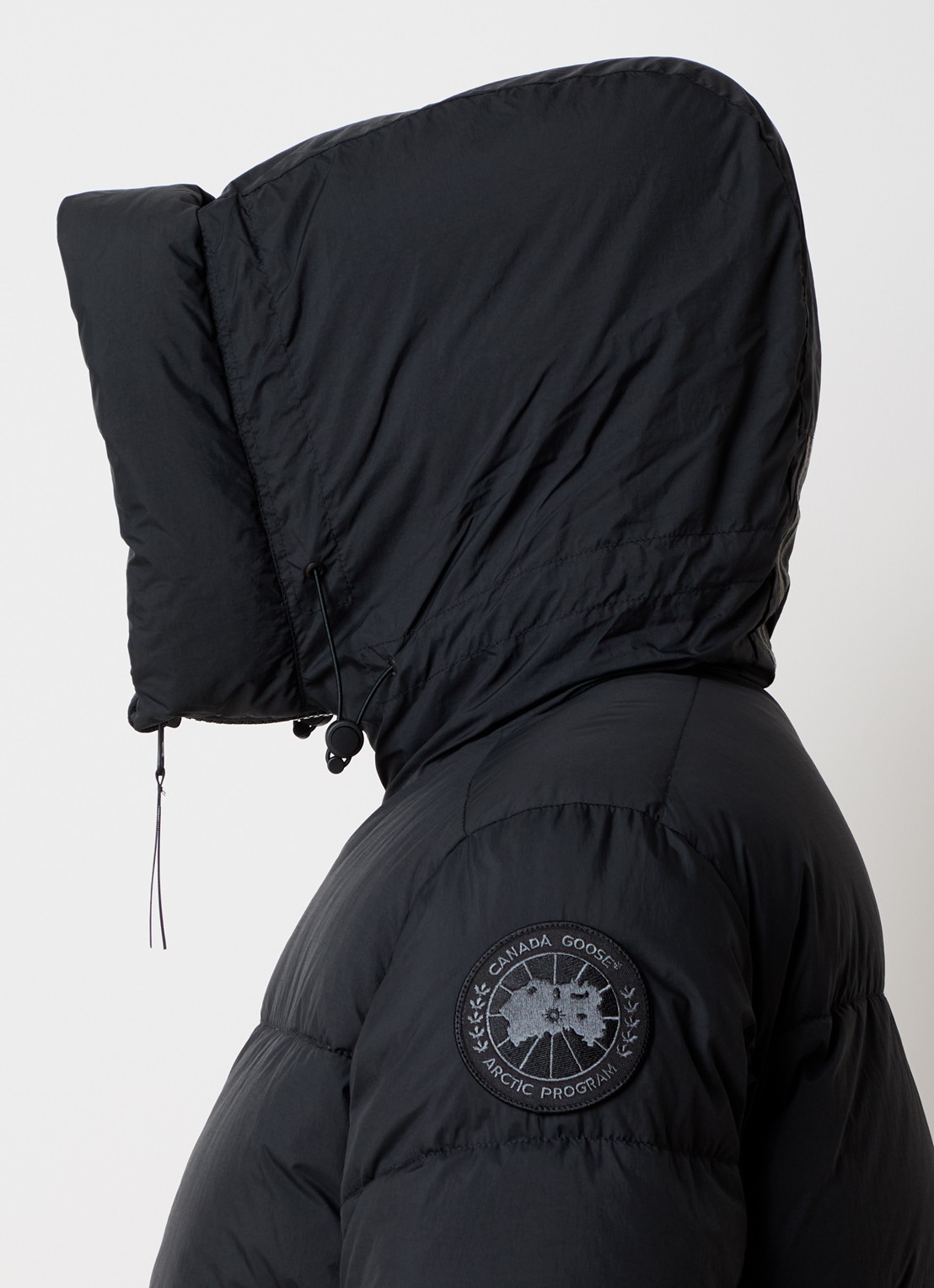 Canada Goose Crofton puffer jack met logo • Zwart • de Bijenkorf
