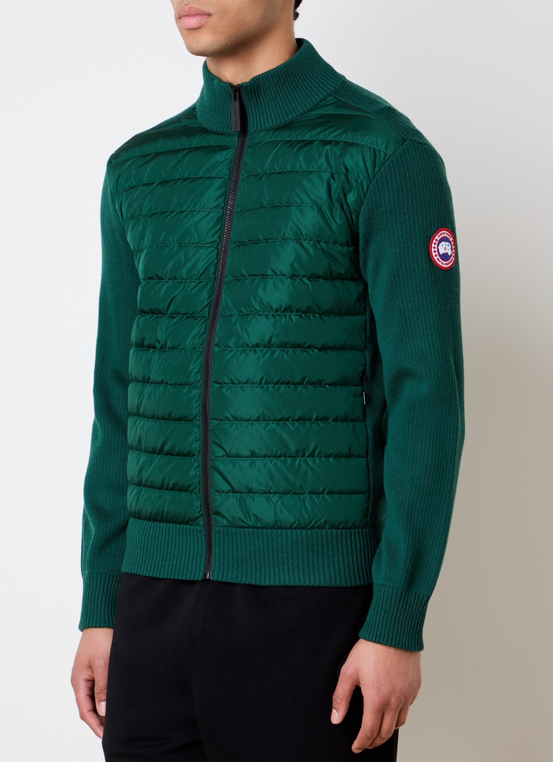 Canada Goose Hybridge jack in wolblend met donsvulling • Groen • de ...