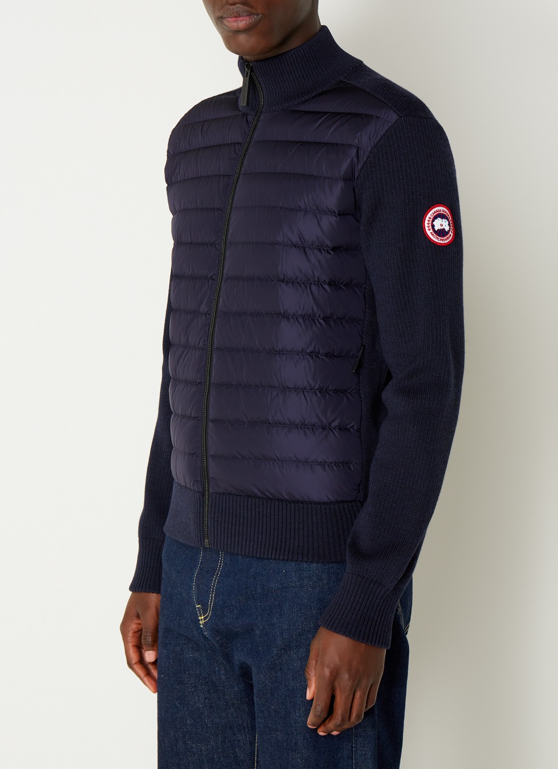 Canada Goose Hybridge jack van wol met gewatteerd voorpand ...