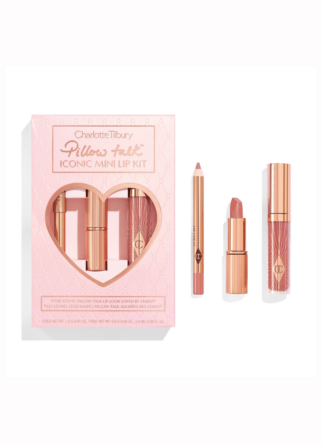 Charlotte Tilbury Pillow Talk Iconic Mini Lip Kit - Limited Edition ...