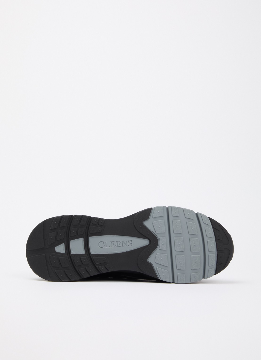 Cleens Aero Runner sneaker van mesh met details van suède • Zwart • de ...