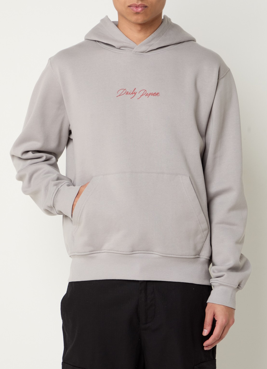 Daily Paper Frame hoodie met logo- en backprint • Lichtgrijs • de Bijenkorf