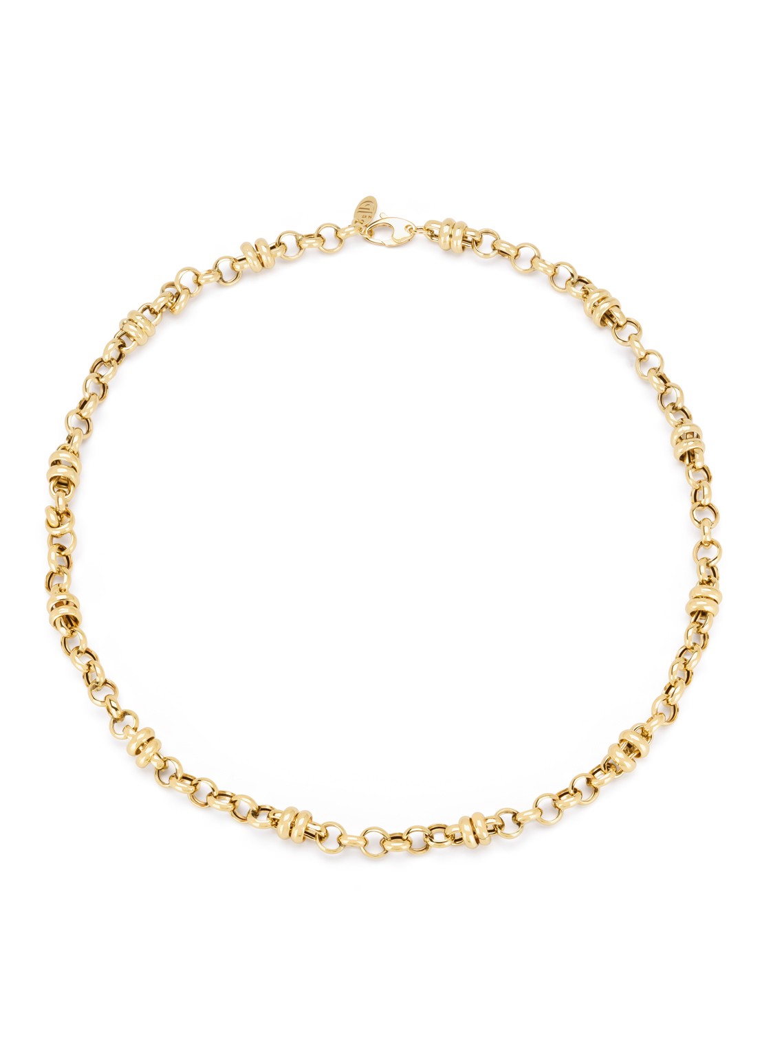 Diamond Point Geelgouden schakel collier Timeless Treasures 45 cm ...