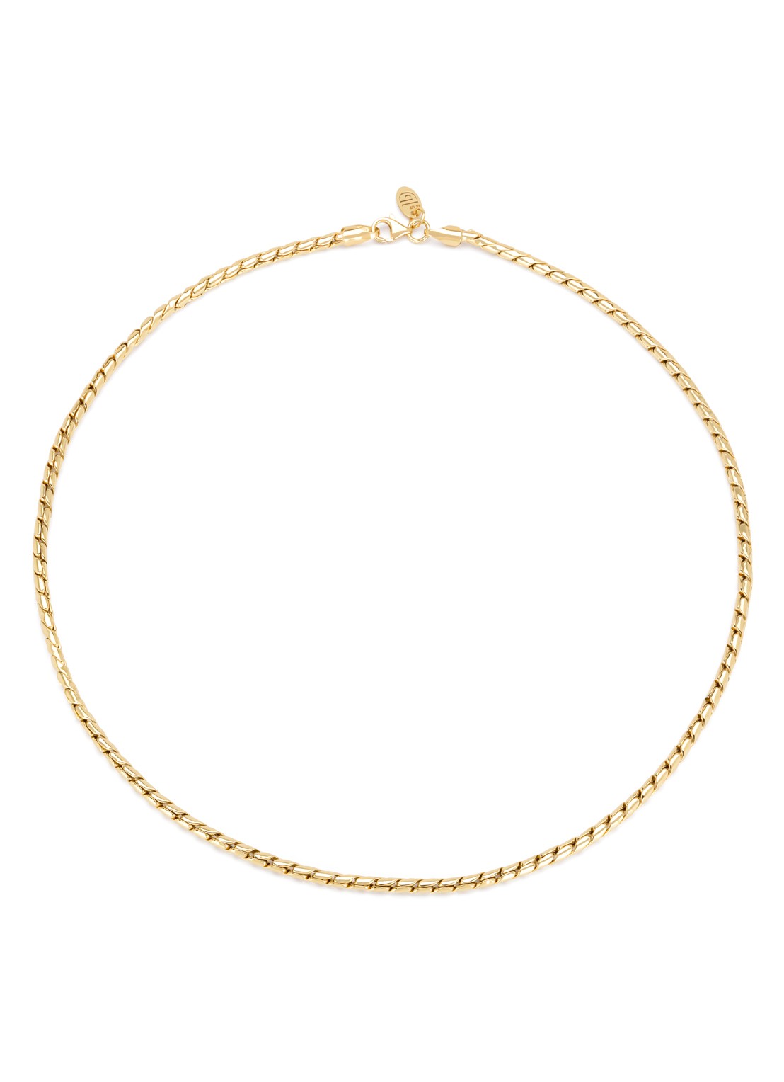 Diamond Point Geelgouden schakel collier Timeless Treasures 45 cm ...