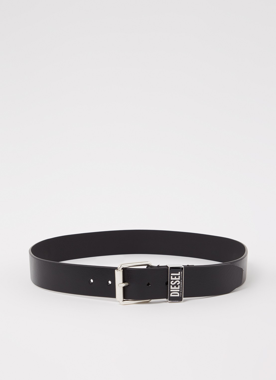 Diesel Riem van leer met logo • Zwart • de Bijenkorf