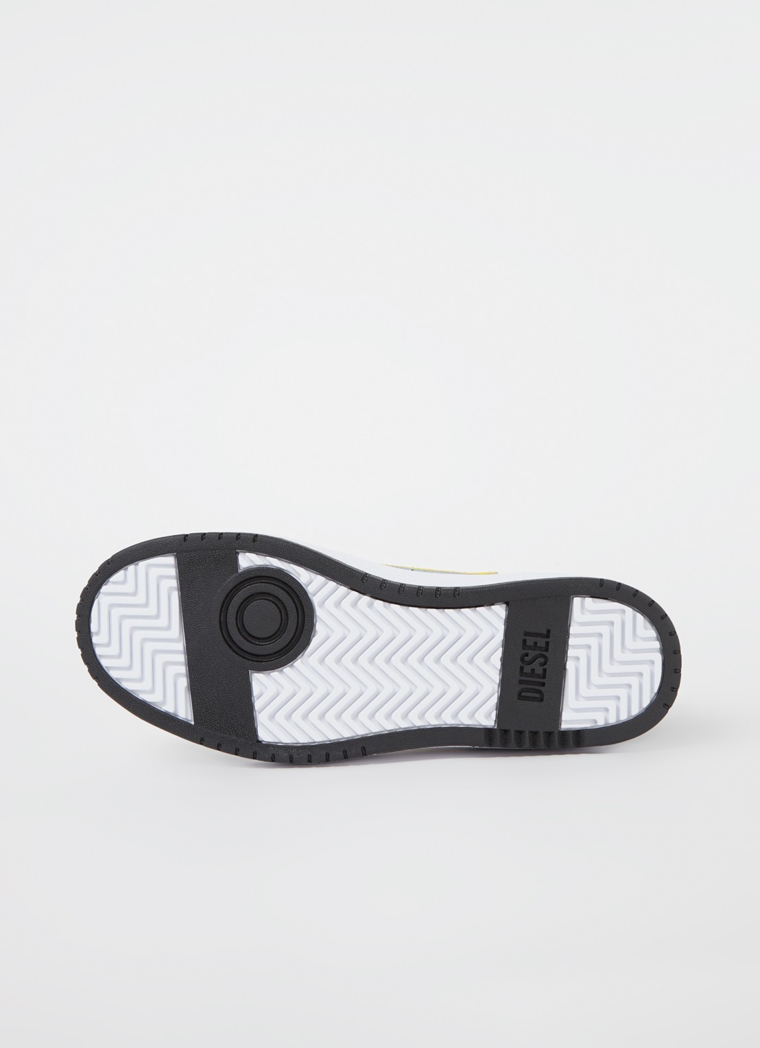 Diesel S-Ukiyo V2 mid sneaker van leer met logo • Wit • de Bijenkorf