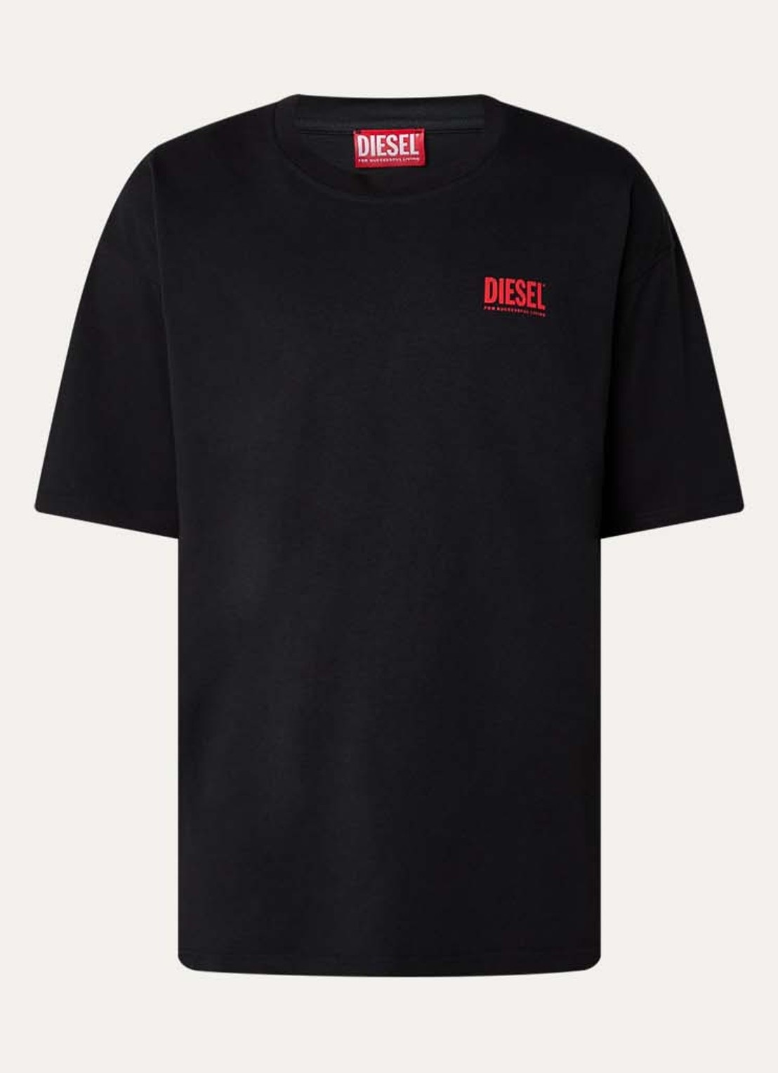 Diesel T-Boxt-Bisk T-shirt met logo- en backprint • Zwart • de Bijenkorf