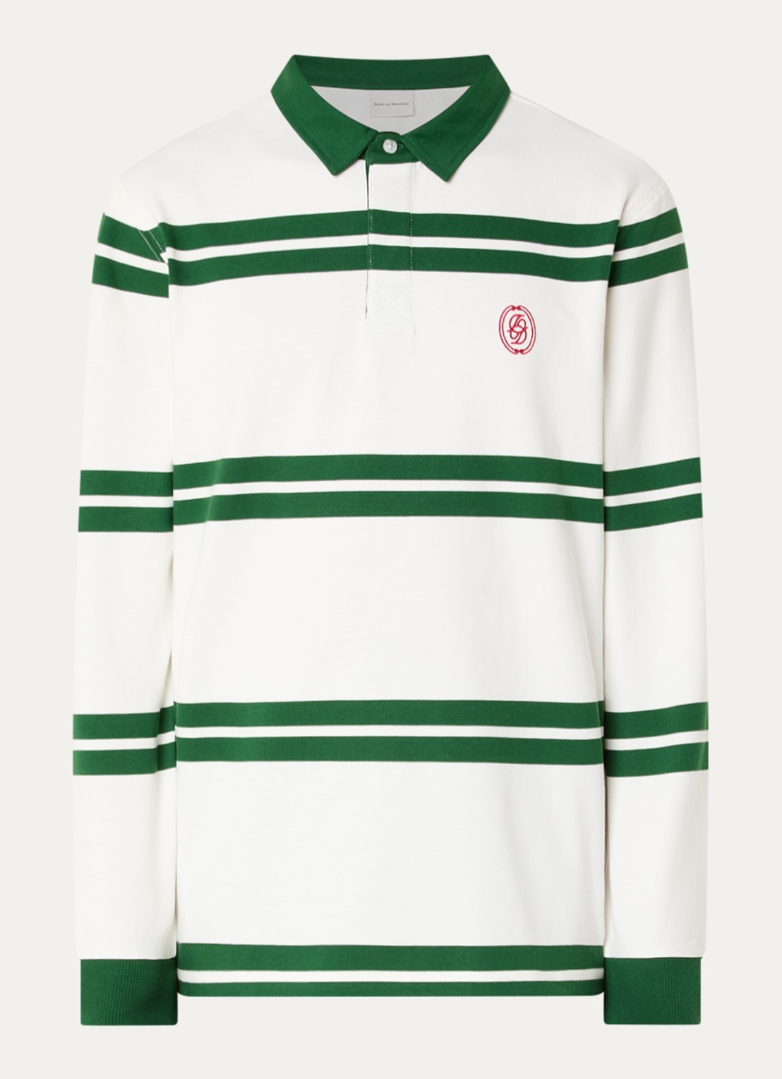 Drôle de Monsieur Regular fit polo met streepprint en logo ...