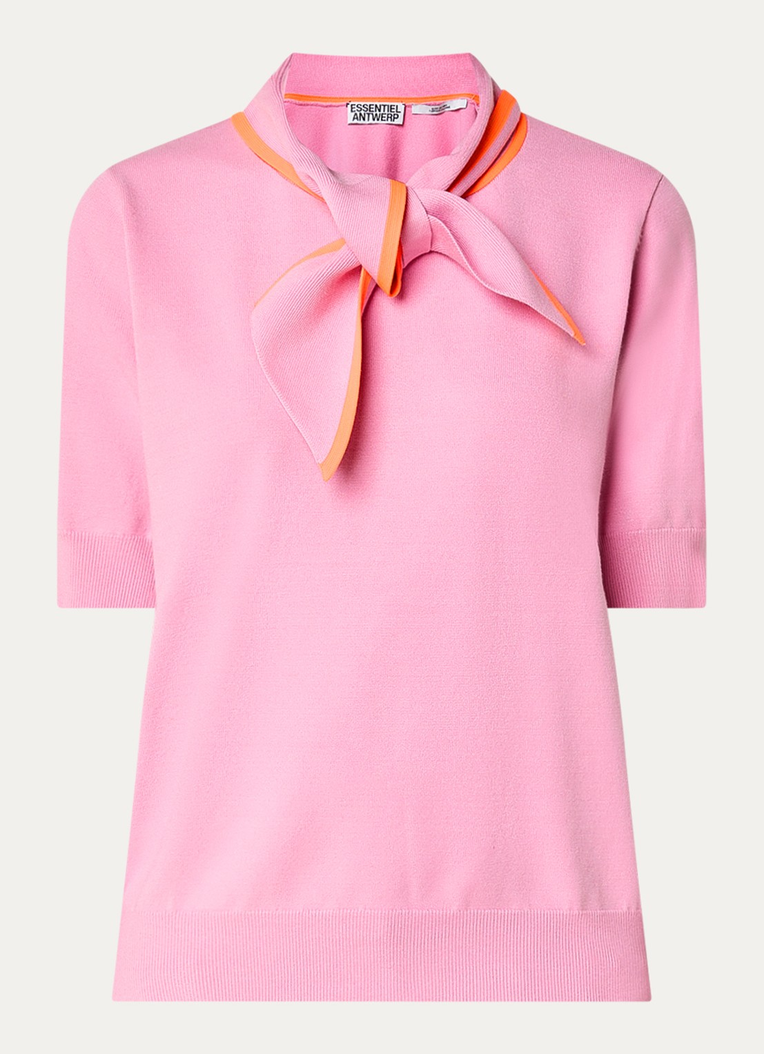 Essentiel Antwerp Top met sjaalkraag • Roze • de Bijenkorf