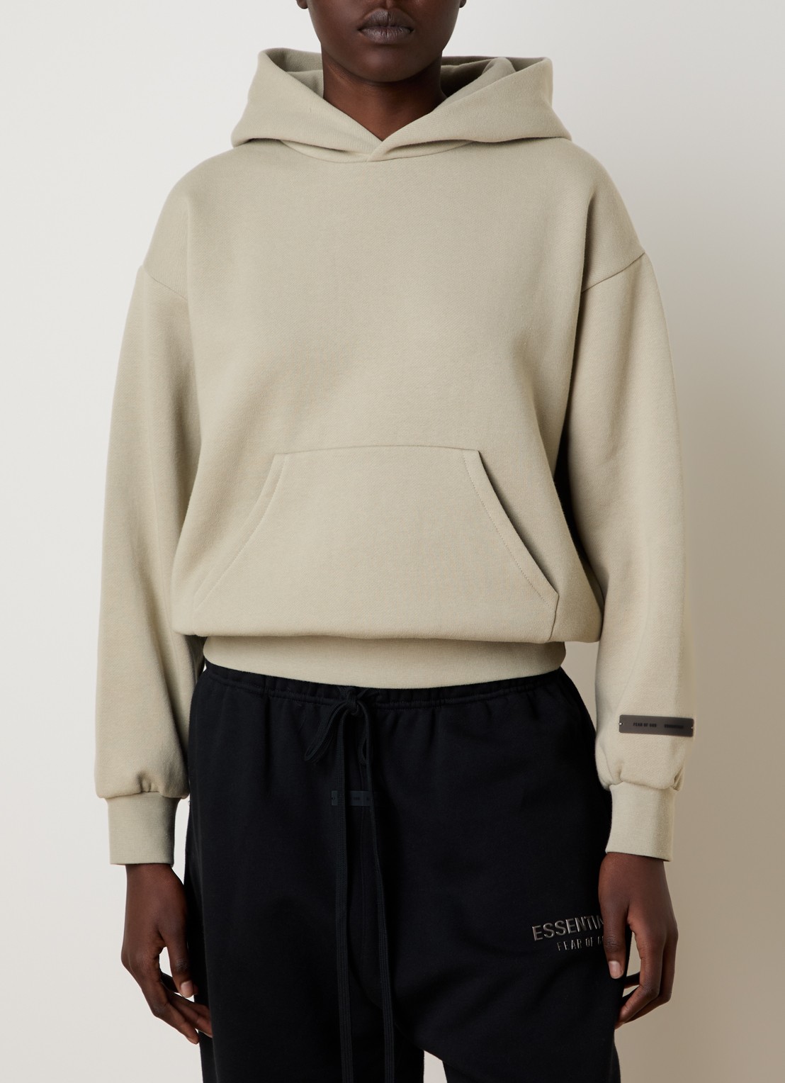 Fear of God Essentials Hoodie met gemêleerd dessin • Zand • de Bijenkorf