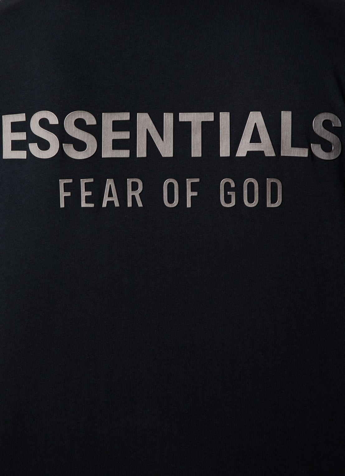 Fear of God Essentials T-shirt met logo- en backprint • Zwart • de ...