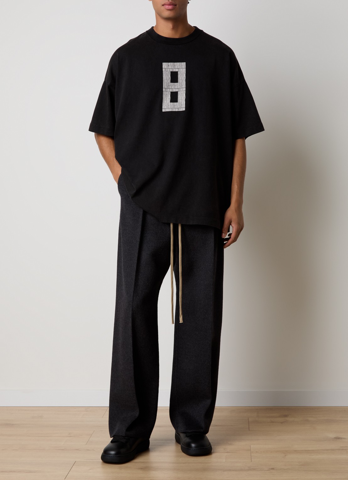 Fear of God Loose fit pantalon in wolblend met persplooi en steekzakken ...