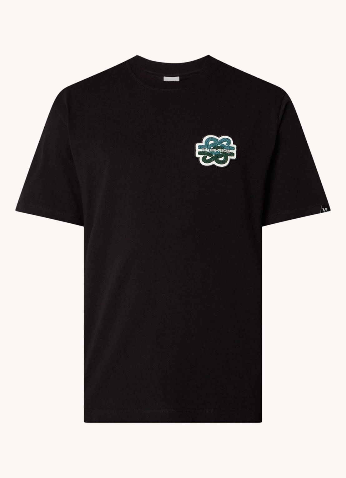 Filling Pieces Gowtu T-shirt van katoen met logo • Zwart • de Bijenkorf