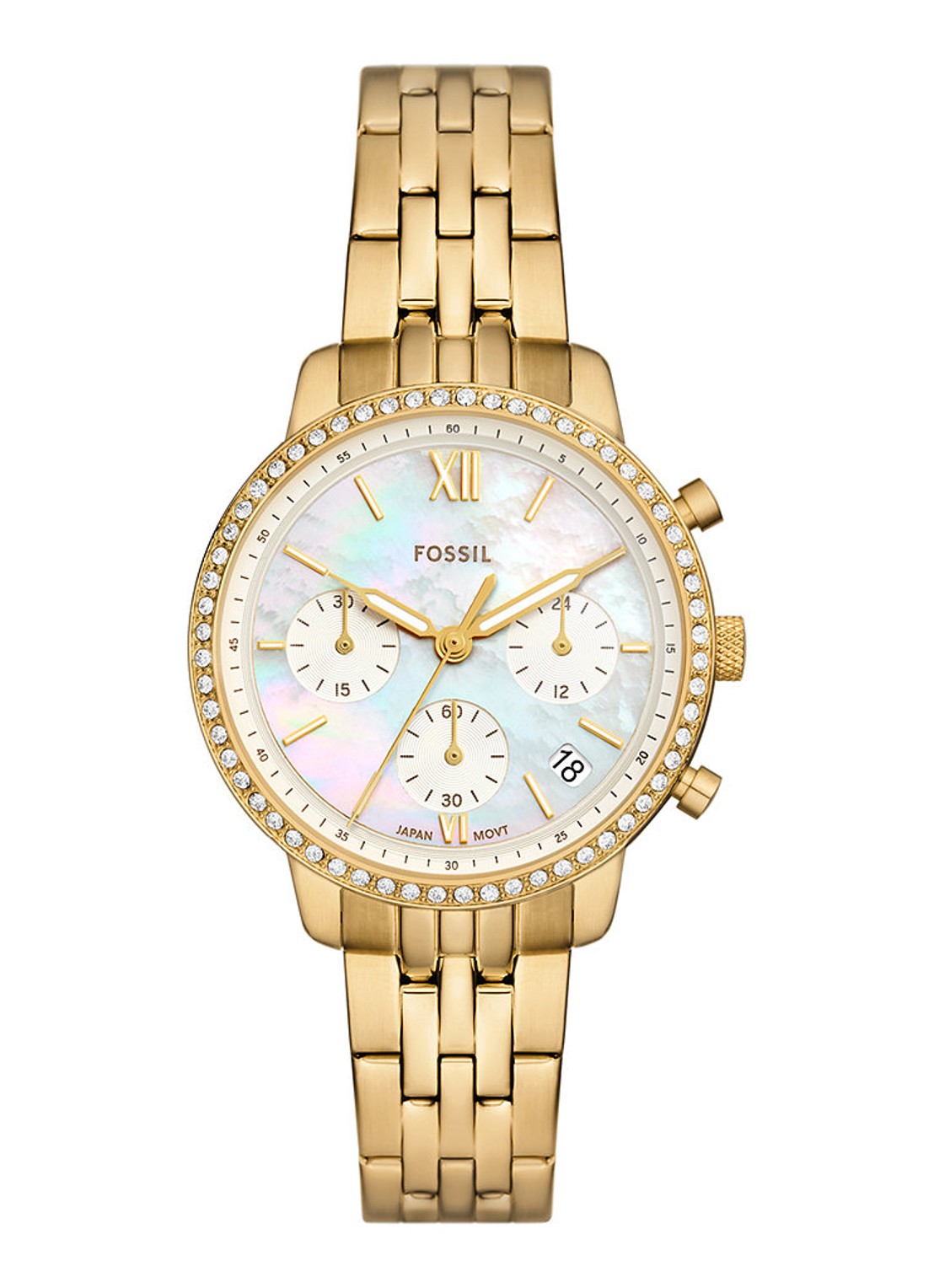 Fossil Neutra horloge ES5358 • Goud • de Bijenkorf