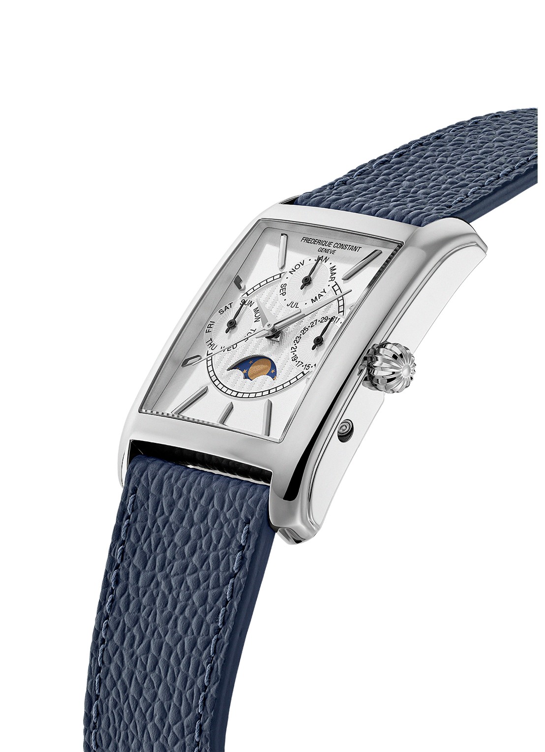 Frederique Constant Classics Carree Calendar Moonphase horloge FC ...
